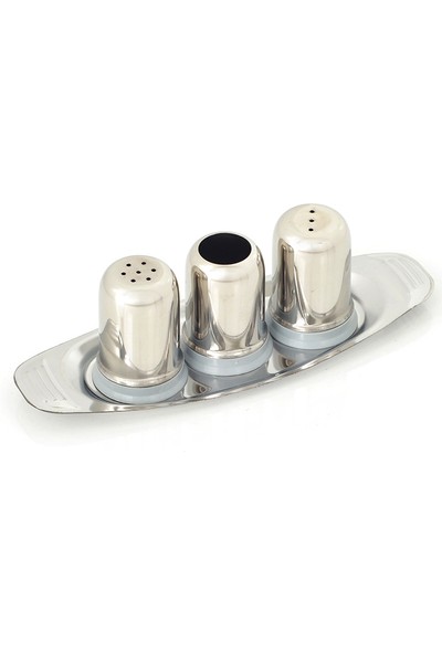 Omnisoft Küçük Boy Gondol Tuzluk Takımı Paslanmaz Çelik