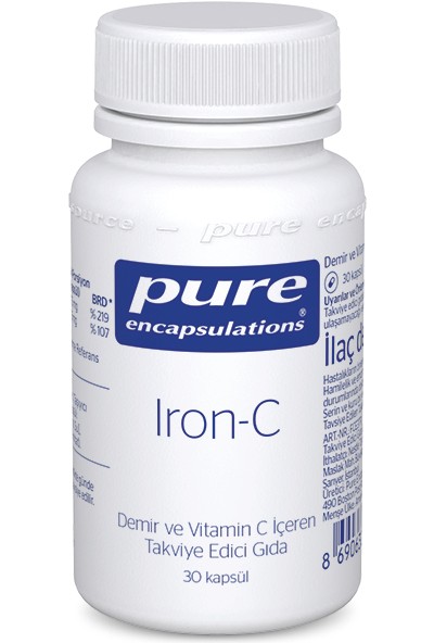 Pure Iron-C 30 Kapsül
