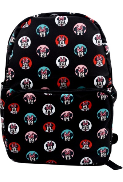 Gen-Of Laptop Bölmeli Okul Sırt Çantası 2 Bölmeli (Y0462) Minnie Mouse