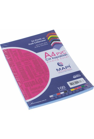 Mapi Mapilam A4 160MM Pvc Cilt Kapak 100 Lü Mavi 4838 Mapi Mapilam A4 160MM Pvc Cilt Kapak 100 Lü Mavi 4838
