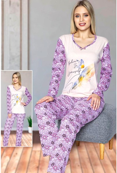 Eminna Uzun Kollu Kadın Pijama Takımı