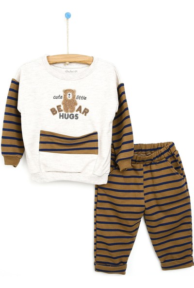 Bebecix Bear Hugs Ayıcıklı Sweatshirt-Alt Takım