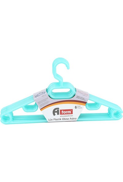 A Form Lüks Sabit Başlı Elbise Askısı 6 Lı