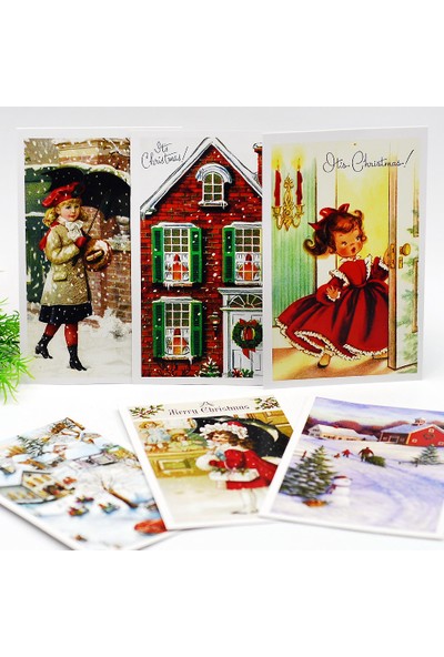 Bimotif Kartpostal Yılbaşı 10 Set 60 Adet