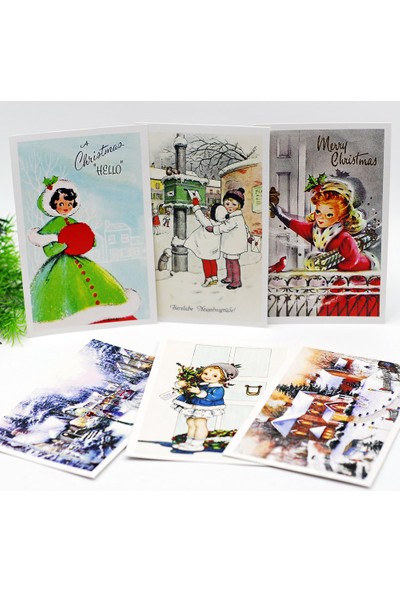 Bimotif Kartpostal Yılbaşı 6 Adet