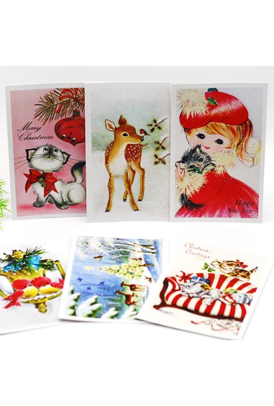Bimotif Kartpostal Yılbaşı 6 Adet