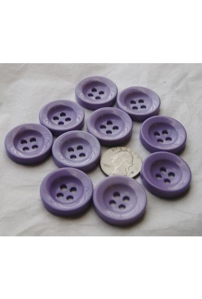 Pinkomium Açık Mor Düğme (2,5 Cm) 25 Adet Pinkomium Açık Mor Düğme (2,5 Cm) 25 Adet