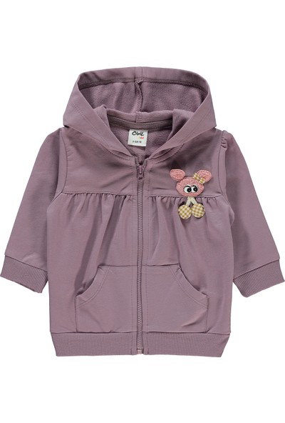 Civil Baby Kız Bebek Kapüşonlu Hırka 6-18 Ay Lila Civil Baby Kız Bebek Kapüşonlu Hırka 6-18 Ay Lila