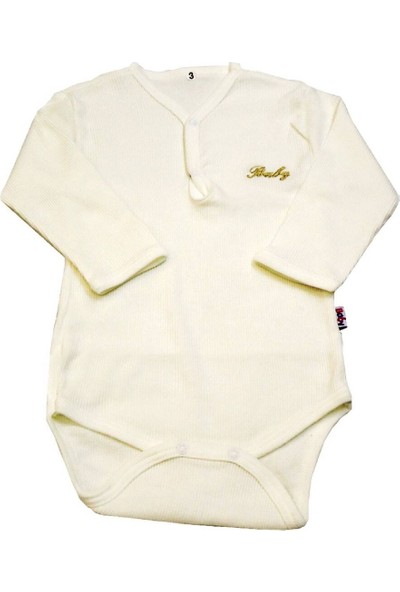 Sema Baby Uzun Kol Kaşkorse Badi (Body) - Ekru 0-6 Ay Sema Baby Uzun Kol Kaşkorse Badi (Body) - Ekru 0-6 Ay