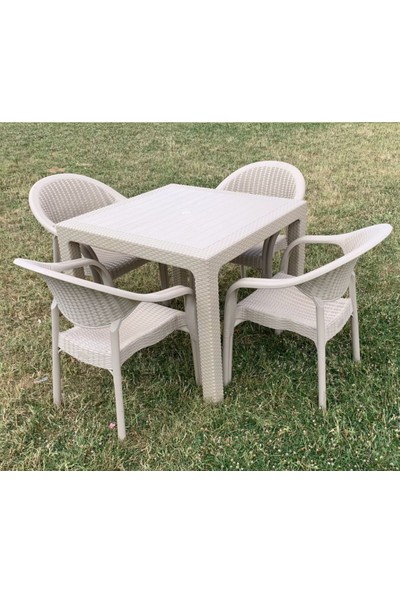Md Home Bambu Pro Rattan Bahçe Takımı 90X90 Camsız Oda Salon Mutfak Md Home Bambu Pro Rattan Bahçe Takımı 90X90 Camsız Oda Salon Mutfak