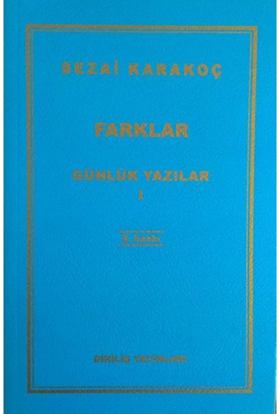 Günlük Yazılar I Farklar