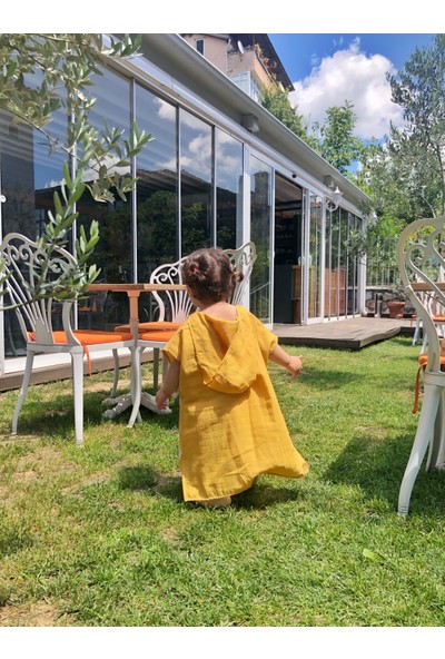 Güneşteyiz Organic Hardal Müslin Panço Güneşteyiz Organic Hardal Müslin Panço