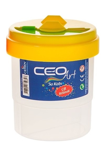 Ceo Art Fırça Temizleme Su Kabı Çift Bölmeli (CEO-SU0001) Ceo Art Fırça Temizleme Su Kabı Çift Bölmeli (CEO-SU0001)