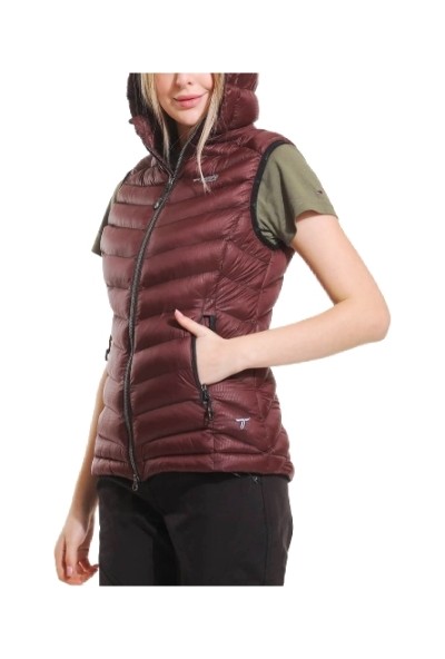 Columbia Titanıum Termal Slim Fit Bordo Seyyar Kapşönlu Kadın Yelek Columbia Titanıum Termal Slim Fit Bordo Seyyar Kapşönlu Kadın Yelek