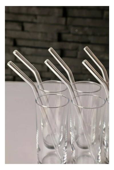 Arvale Şeffaf 6'lı Cam Eğimli Pipet