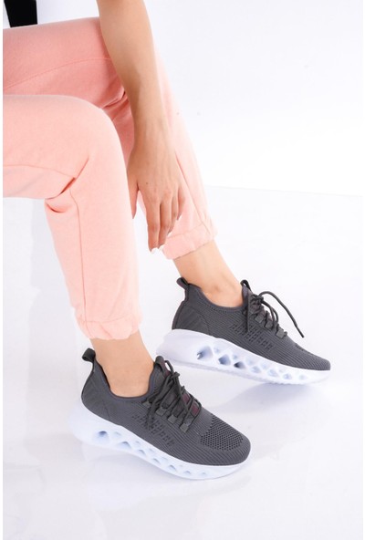 Kadın Fümepempe Spor Yürüyüş Sneaker Ayakkabı 787