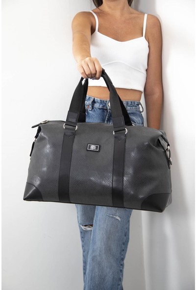 Silver Polo Antrasit Tek Bölmeli Kadın Seyahat Çantası SP873
