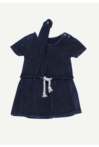 Rg Store Kız Çocuk Kuşak Detaylı Elbise Rg Store Kız Çocuk Kuşak Detaylı Elbise