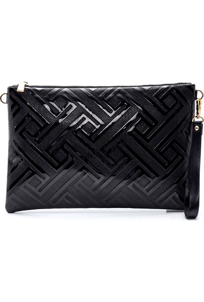 Derimod Kadın Desenli Rugan Portföy