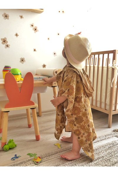 Güneşteyiz Organic Aster Flowers Müslin Panço Güneşteyiz Organic Aster Flowers Müslin Panço