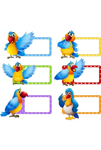 Tellgraf Reklam Hizmetleri Papağanlı Okul Defter- Kitap Etiketi(Stickerı) (4x4 cm 24 Adet) Tellgraf Reklam Hizmetleri Papağanlı Okul Defter- Kitap Etiketi(Stickerı) (4x4 cm 24 Adet)