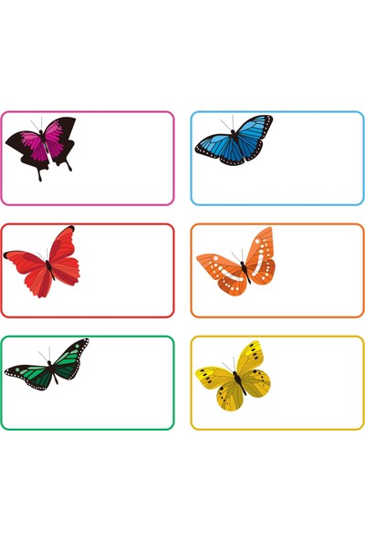 Tellgraf Reklam Hizmetleri Kelebekli Sticker (4x6 cm 24 Adet) Tellgraf Reklam Hizmetleri Kelebekli Sticker (4x6 cm 24 Adet)