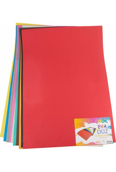 Cook Çook Eva Düz 50X70 10'lu Karışık Renk