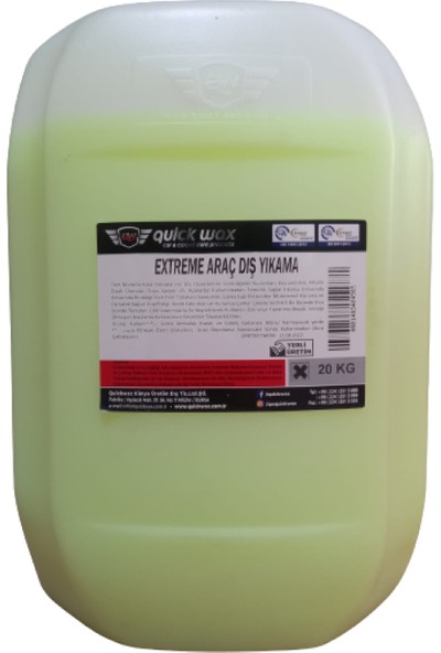 Quickwax Extreme Oto Fırçasız Dış Yıkama 20KG
