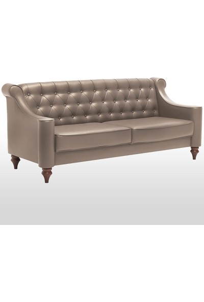 Wabasso Ofis Üçlü Kanepe-Vizon