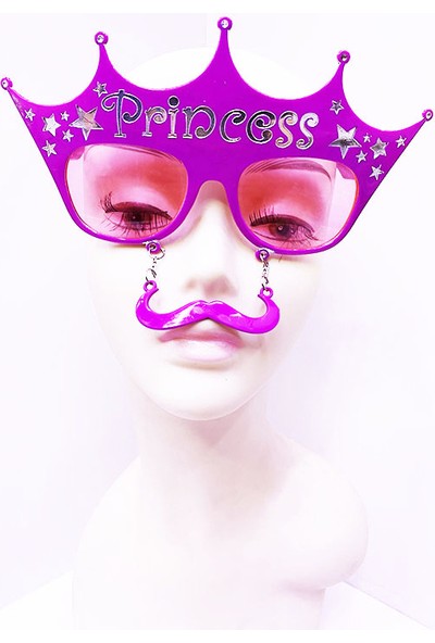 Turuncix Pembe Üzeri Gümüş Renk Prenses Yazılı Parti Gözlüğü 10X17 cm Turuncix Pembe Üzeri Gümüş Renk Prenses Yazılı Parti Gözlüğü 10X17 cm