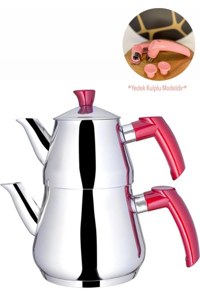 Arda Home Piramit Mini Boy Çaydanlık Yedek Kulplu Arda Home Piramit Mini Boy Çaydanlık Yedek Kulplu