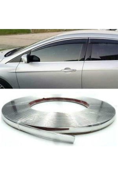 Bak Karıştır 9mm 3D Dekoratif Krom Nikelaj Şerit 9mm x 8 Metre Bak Karıştır 9mm 3D Dekoratif Krom Nikelaj Şerit 9mm x 8 Metre