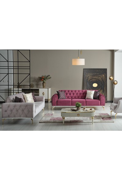 Doressa Becrux Pink Koltuk Takımı