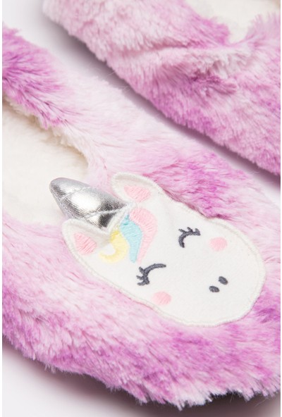 Penti Lila Kız Çocuk Queen Unicorn Patik