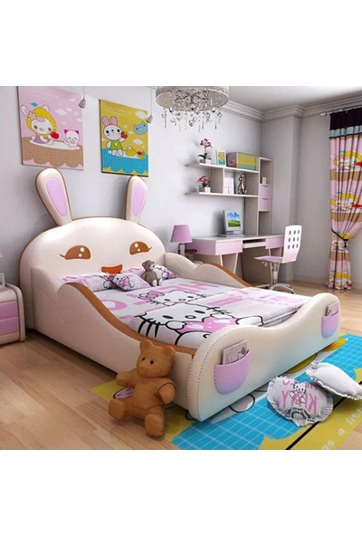 Montessori 120X200 Tavşan Çocuk Yatağı (Yatak Dahildir) Montessori 120X200 Tavşan Çocuk Yatağı (Yatak Dahildir)