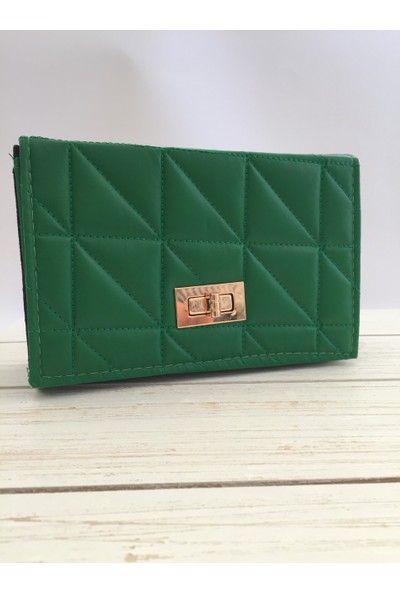 Elif Yeşil Kadın Deri Kapitone Omuz Çanta Elif Yeşil Kadın Deri Kapitone Omuz Çanta