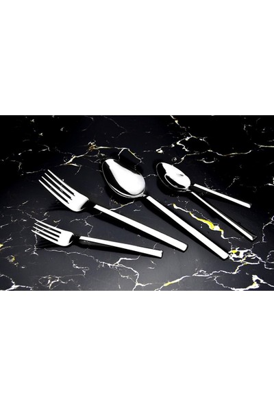 Gökdil Gökdil Tuana 78 Parça 12 Kişilik Çatal Kaşık Bıçak ve Servis Seti