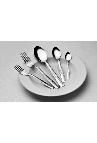Gökdil Inci 60 Parça 12 Kişilik Çatal Kaşık Takımı