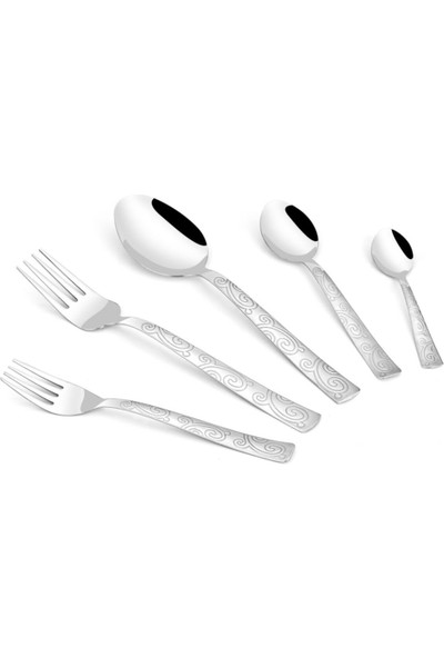 Gökdil Sarmaşık 60 Parça 12 Kişilik Çatal Kaşık Takımı