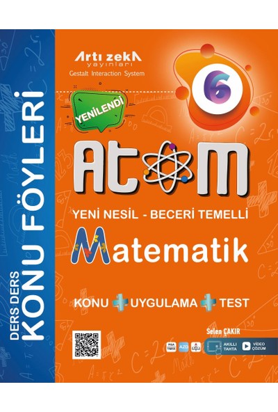 Artı Zeka Yayınları 6. Sınıf Atom Beceri Temelli Matematik Konu Uygulama Seti (Föyler) Artı Zeka Yayınları 6. Sınıf Atom Beceri Temelli Matematik Konu Uygulama Seti (Föyler)