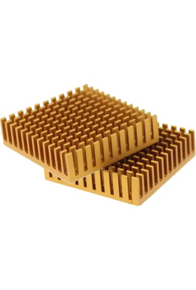 Elektromall Alüminyum Soğutucu Gold 4X4CM Peltier Uyumlu Elektromall Alüminyum Soğutucu Gold 4X4CM Peltier Uyumlu