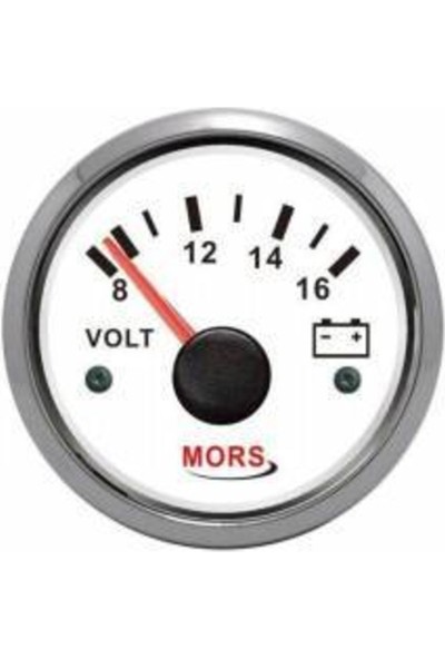 HT Marin Mors Voltmetre Beyaz 12V HT Marin Mors Voltmetre Beyaz 12V