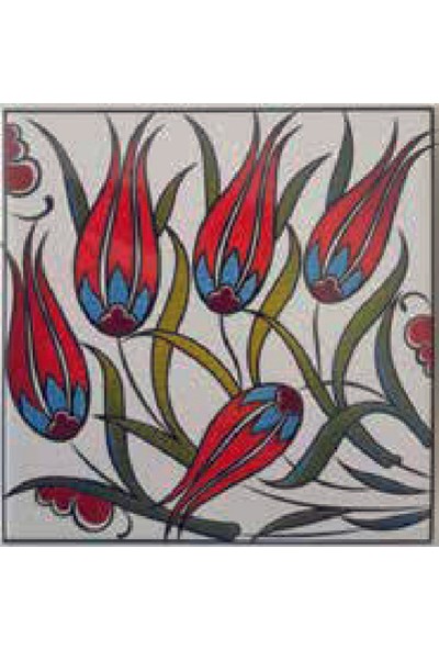 Kütahya Çini Sanayi 10X10 cm Çini Desenli Çini Seramik Karo Kütahya Çini Sanayi 10X10 cm Çini Desenli Çini Seramik Karo