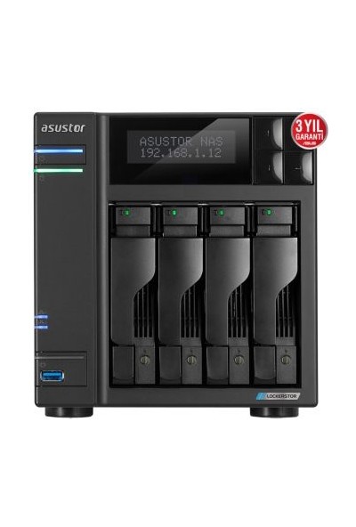 Asustor AS6604T 4 Yuvalı 4gb Nas Depolama Ünitesi Asustor AS6604T 4 Yuvalı 4gb Nas Depolama Ünitesi