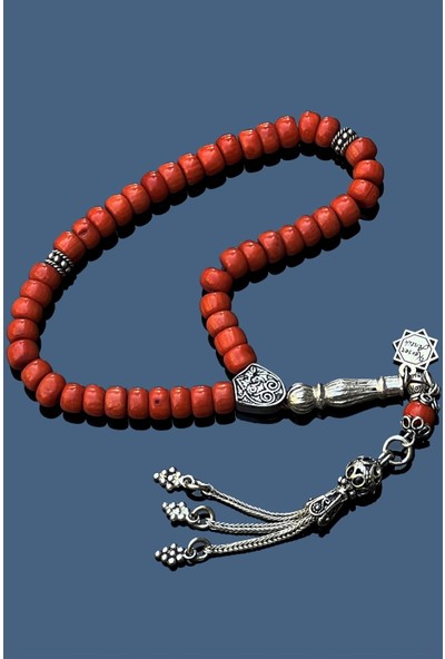 Kevser Antik Tesbih 45 Habbe Doğal Mercan Tesbih