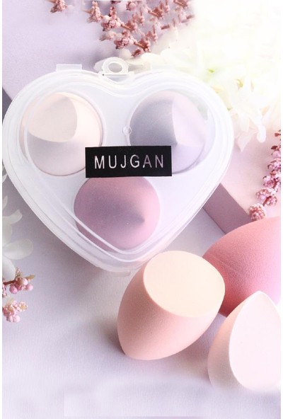 Müjgan Kalpli 3'lü Standlı Sünger