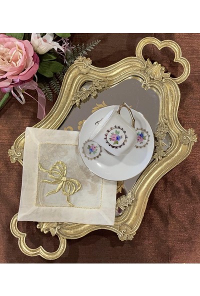 Hane7Hane7 Ipek El Sırması Kokteyl Peçetesi/bardak Altlığı