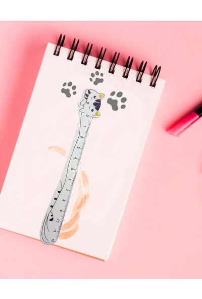 Kağıt Gemi Dükkan Sarı Kulaklı Sevimli Ahşap Kedi Cetvel / Kitap Ayracı Kağıt Gemi Dükkan Sarı Kulaklı Sevimli Ahşap Kedi Cetvel / Kitap Ayracı