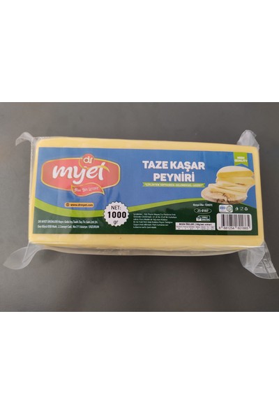 Dr Myet Taze Kaşar Peyniri 1 kg Dr Myet Taze Kaşar Peyniri 1 kg