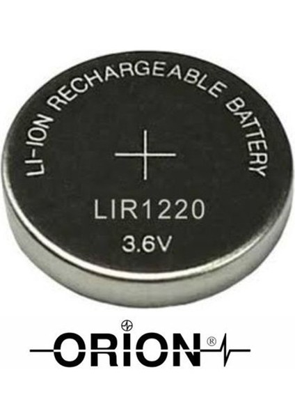 Orion Lityum LIR1220 3.6V Şarj Edilebilir Pil 5'li Paket Fiyatı